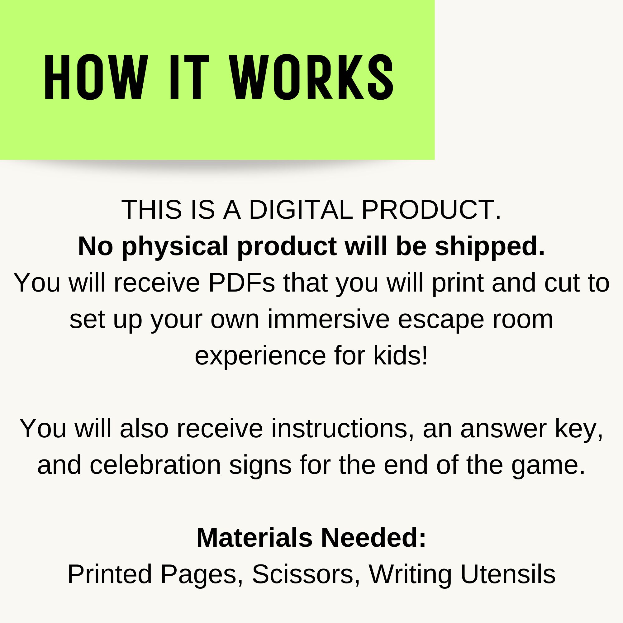 Carnival Escape Room for Kids - Printable | DIY Escape Game at Home ...