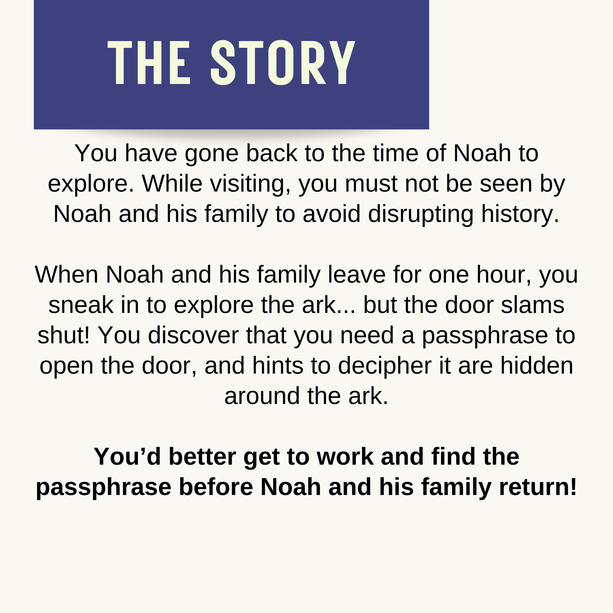 Noah's Ark Bible Escape Room for Kids Printable PDF DIY Youth Group ...