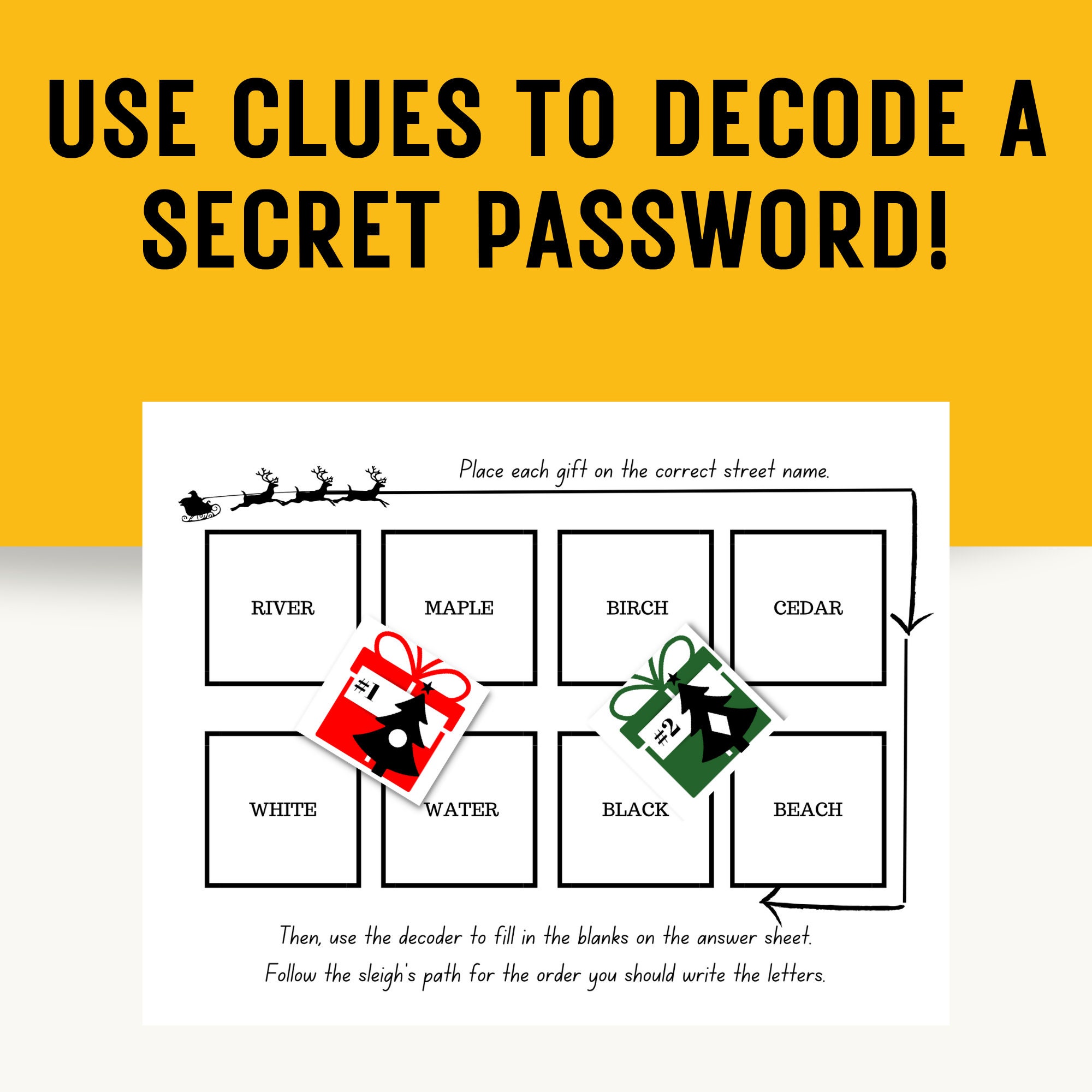 Christmas Escape Room for Kids Printable PDF DIY Escape Game at Home ...