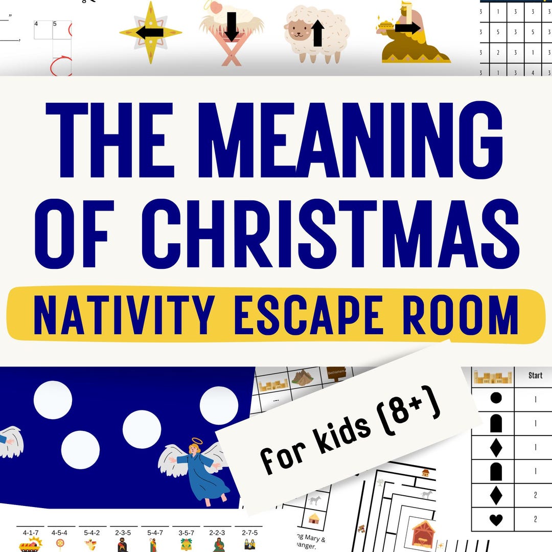 Nativity Escape Room for Kids - Bible Christmas Escape Mystery Game ...