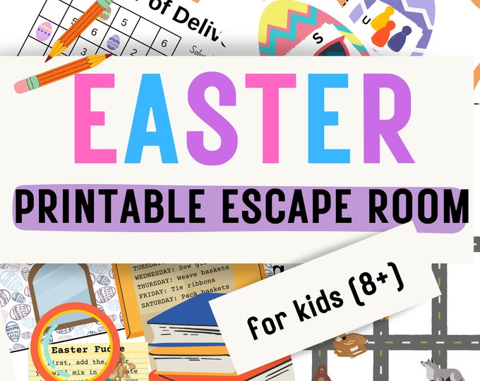 Easter Escape Room Game for Kids - Printable Party Game – Golden Egg ...