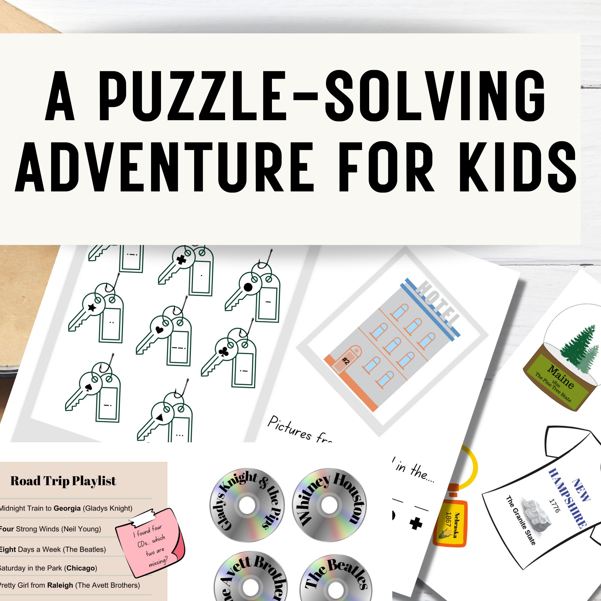 Printable Escape Room for Kids Road Trip Printable DIY Escape Game at ...