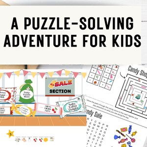 Candy Escape Room for Kids Printable PDF Escape Game Summer Party ...