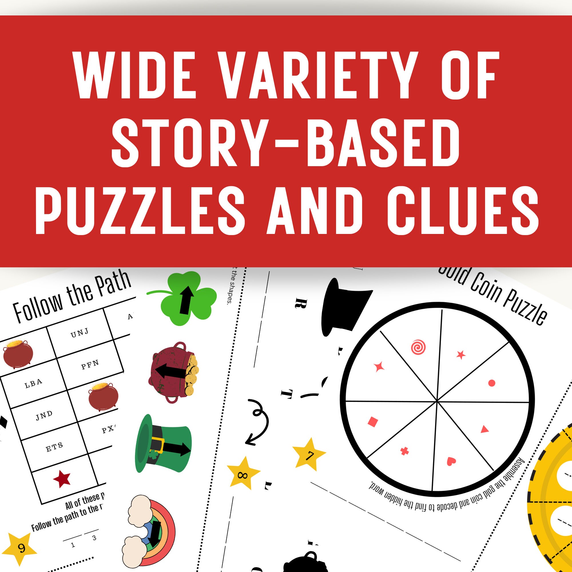 St. Patrick's Day Escape Room for Kids Printable PDF DIY Escape Game at ...