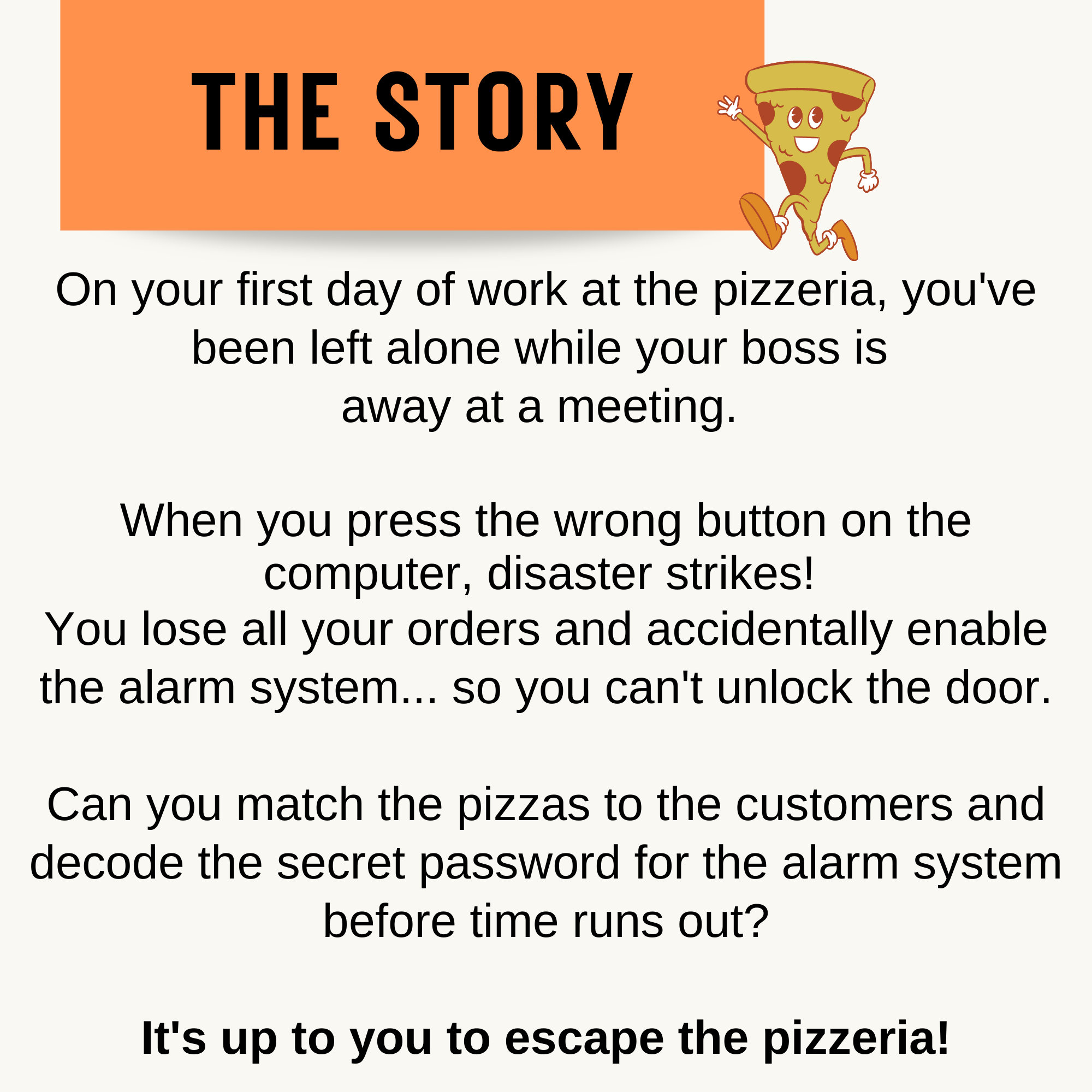 Pizza Escape Room for Kids Printable DIY Escape Game at Home Pizza ...