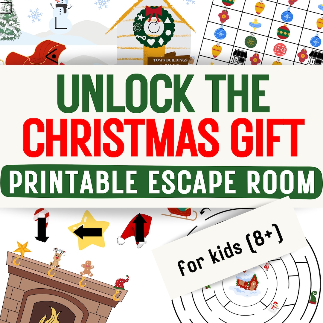 Christmas Escape Room for Kids - Printable PDF | DIY Escape Game at ...