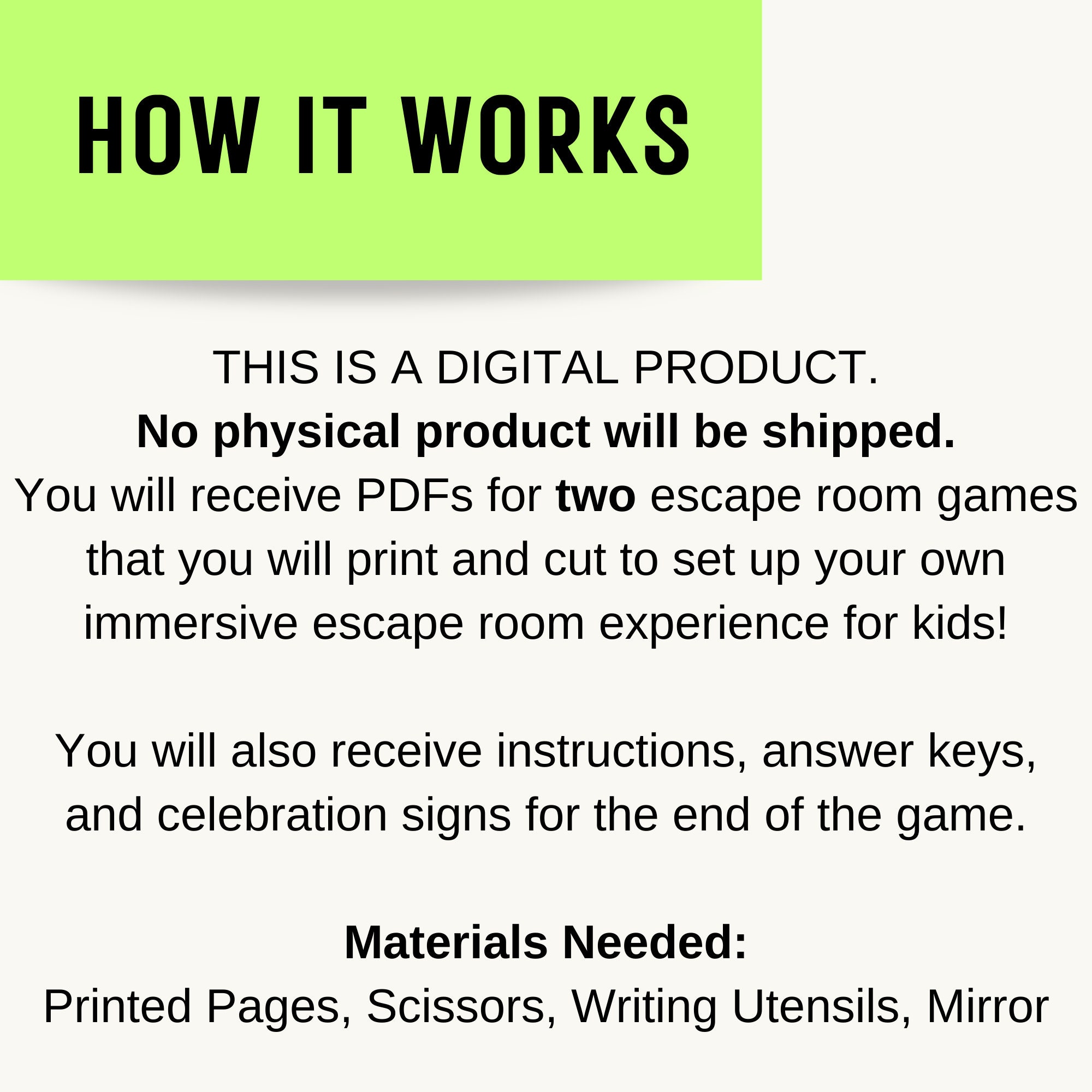 Camping Escape Room & Beach Escape Room Travel Bundle Kids DIY Mystery ...