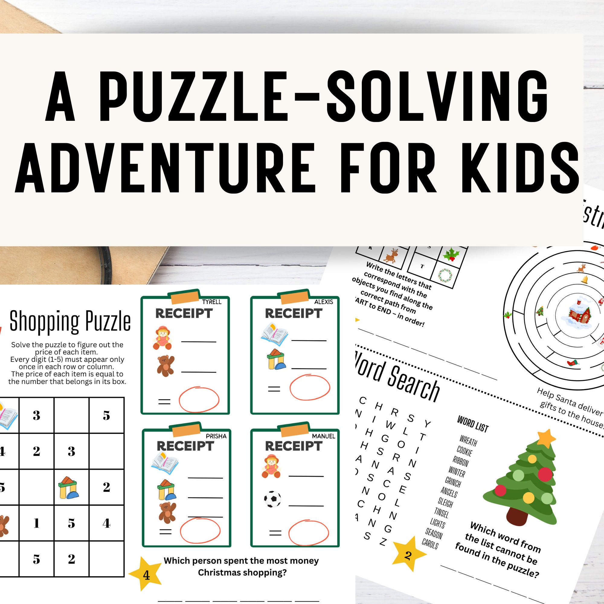 Christmas Escape Room for Kids Printable PDF DIY Escape Game at Home ...