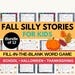 April Fools' Day Game for Kids Fill-in-the-blank Grammar Ad Libs Funny ...