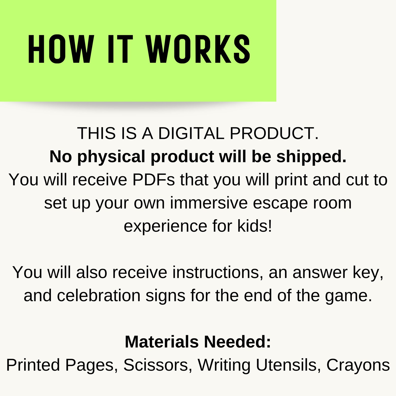 Pizza Escape Room for Kids Printable DIY Escape Game at Home Pizza ...