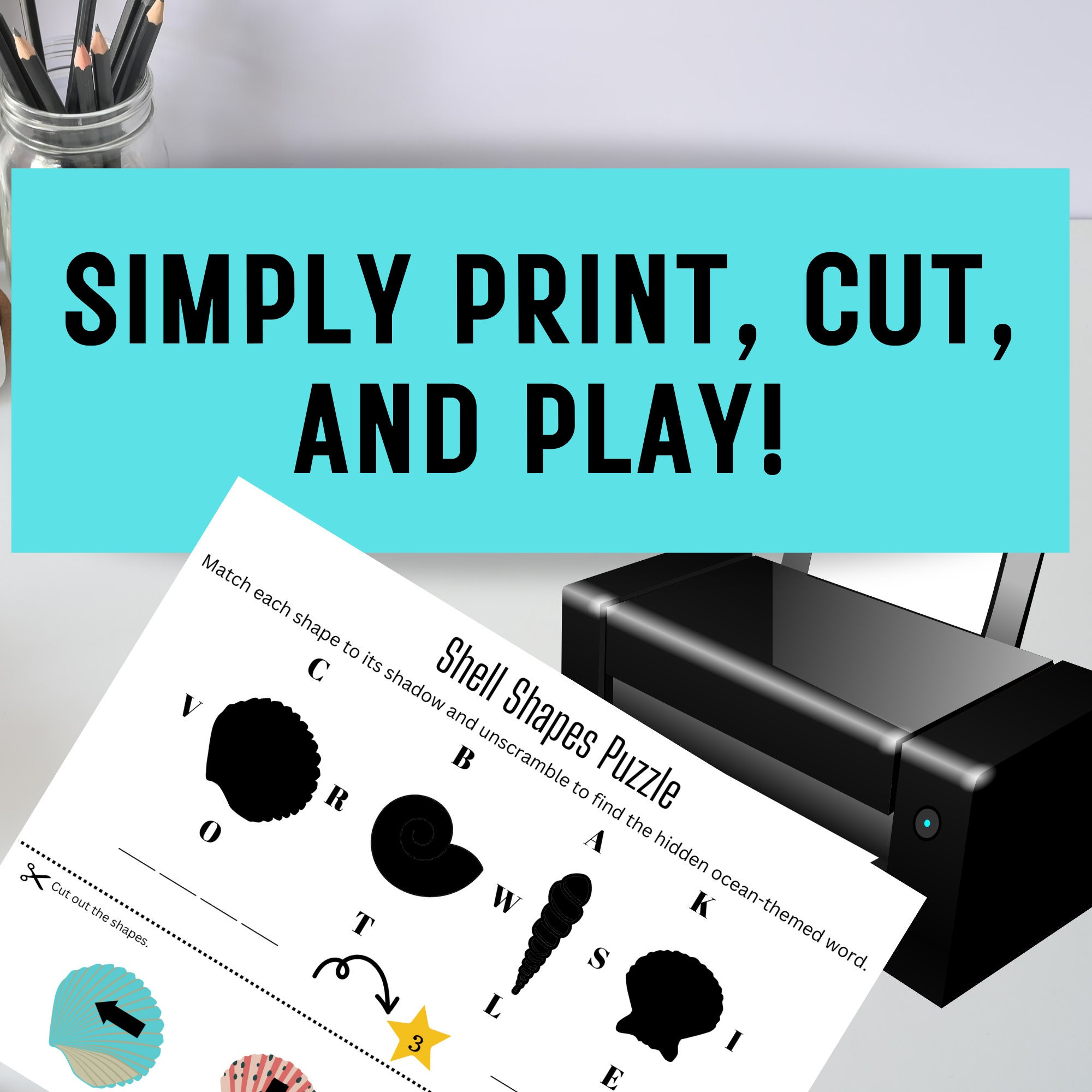 Ocean Theme Escape Room for Kids Printable PDF DIY Under the Sea Escape ...