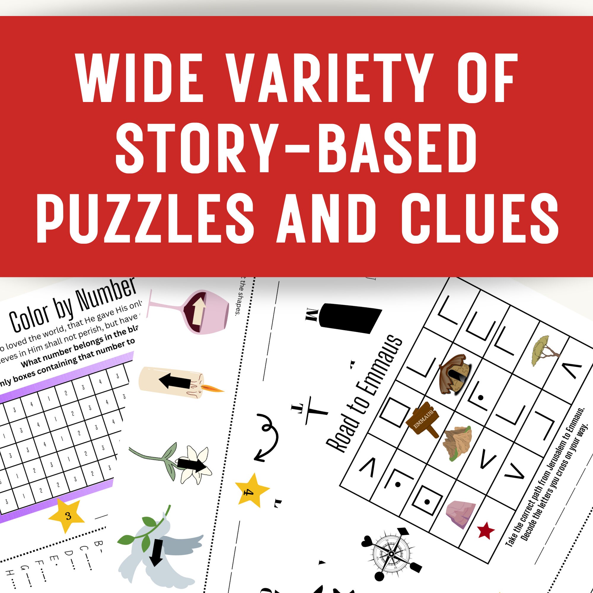 Easter Message Bible Escape Room for Kids - Printable PDF | DIY ...