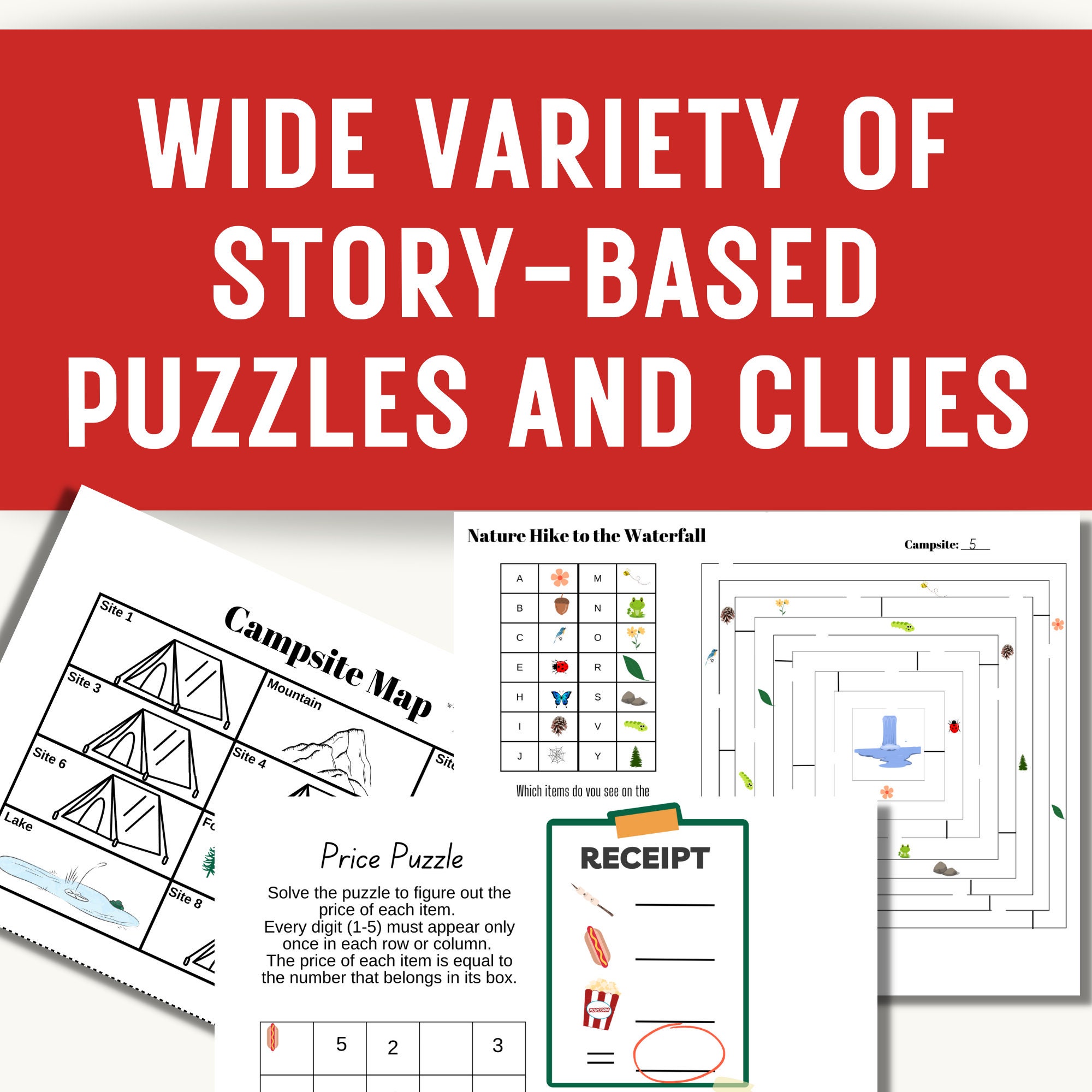 Printable Escape Room for Kids Camping Printable DIY Escape Game at ...