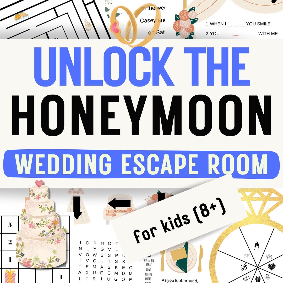 Wedding Escape Room for Kids: Honeymoon Puzzle (digital Download) - Etsy