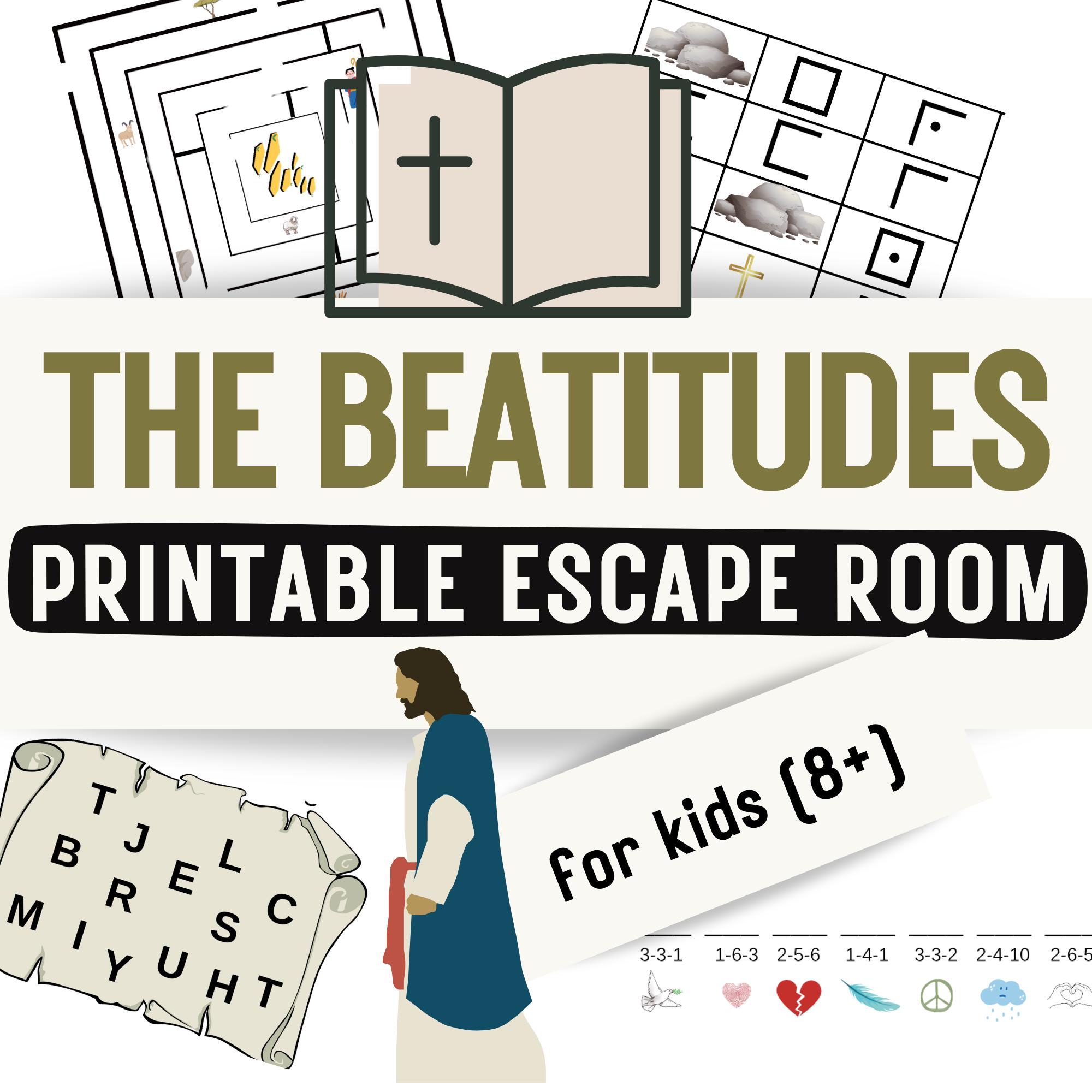 Beatitudes Escape Room – Printable Bible Game for Kids (ages 8-13) - Etsy