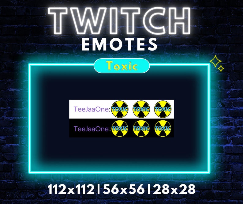 Twitch Sweaty Emote / Toxic / Radioactive / Gamer / Streamer / Streamer ...