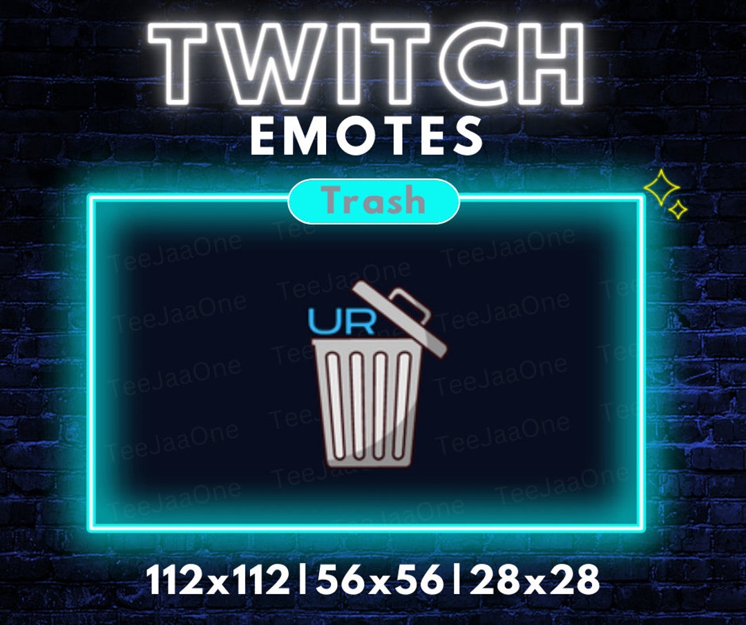 Twitch Trash Emote / Trash / You're Trash / Gamer / Streamer / Streamer ...