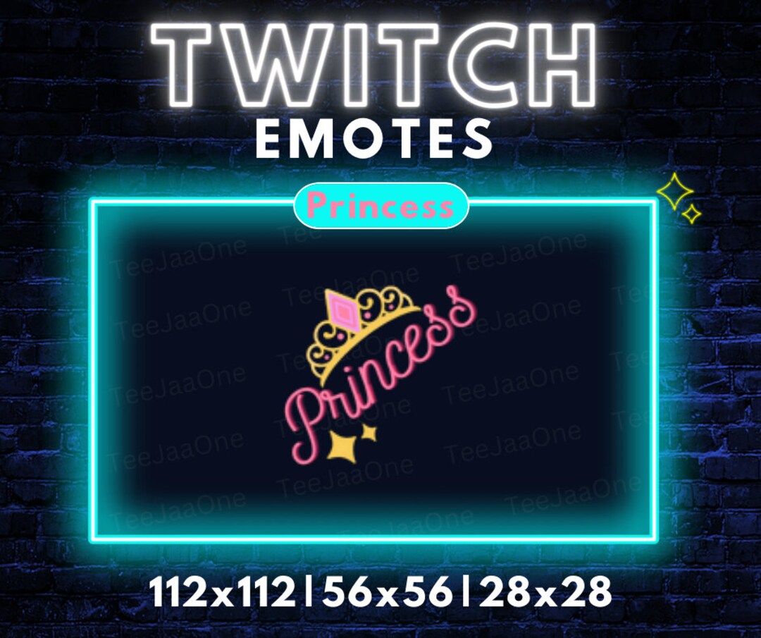 Twitch Princess Emote / Crown / Pastel / Kawaii / Streamer / Streamer ...