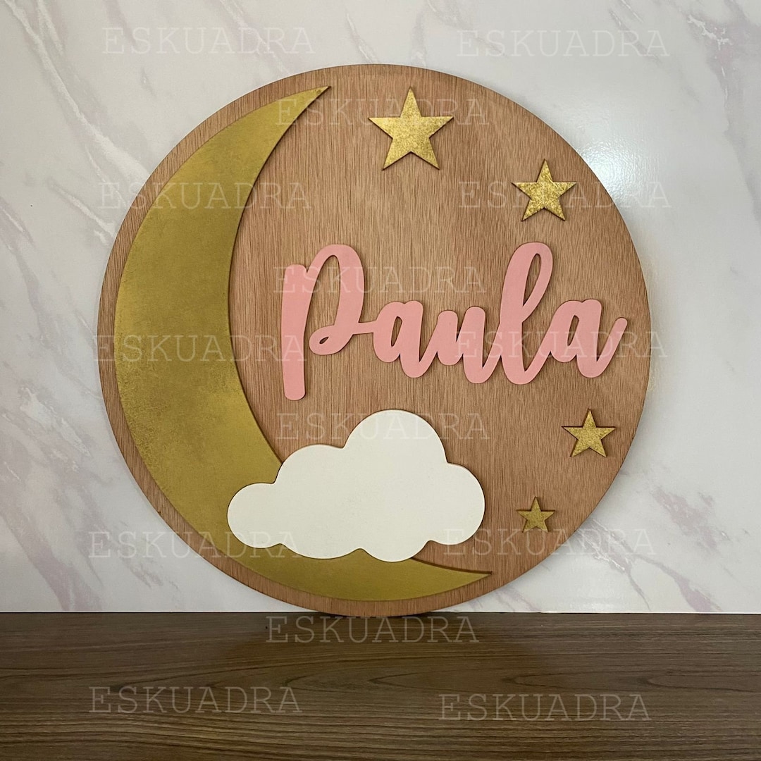 CIRCLE MOON Svg, Dxf, Cdr, Pdf Laser Cut File Personalized Decoration ...