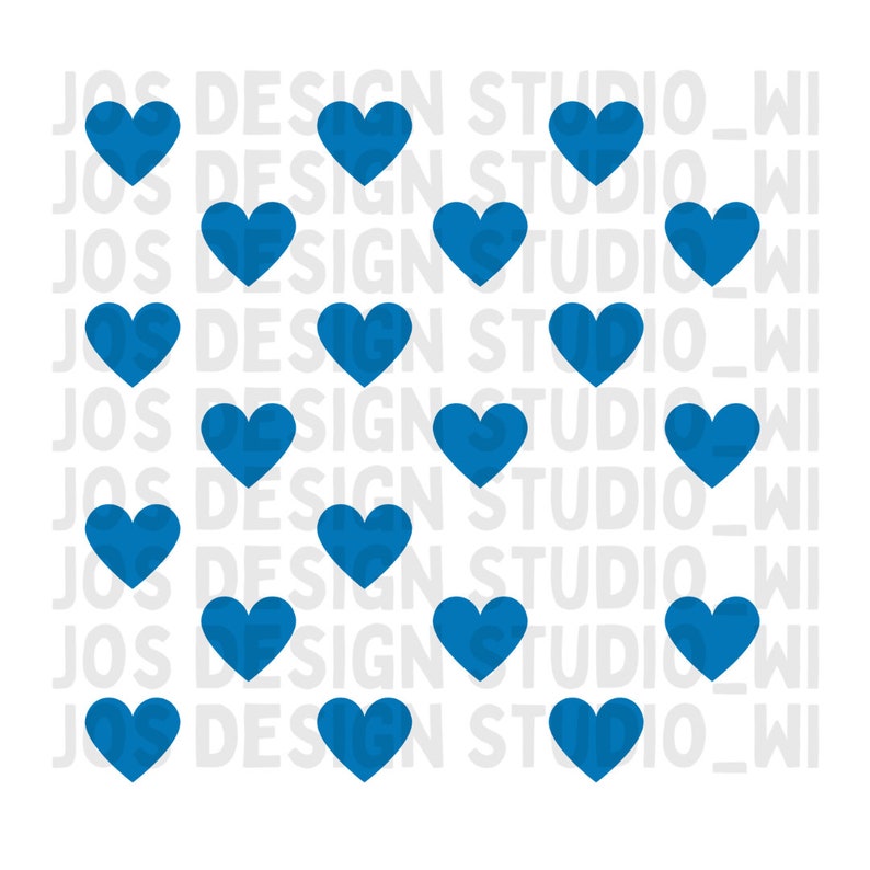 Detroit Lions Square Heart Design - Etsy