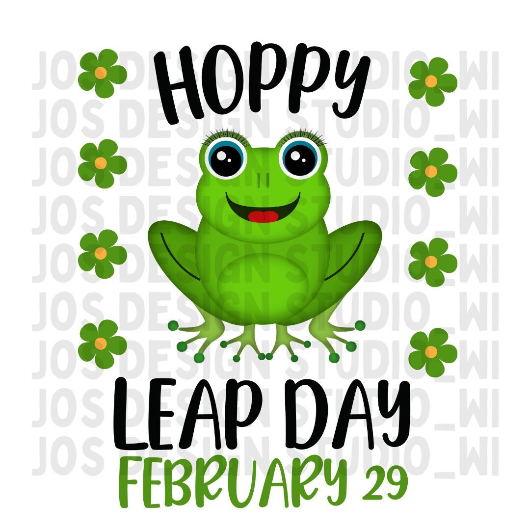 Hoppy Leap Day Digital Design - Etsy