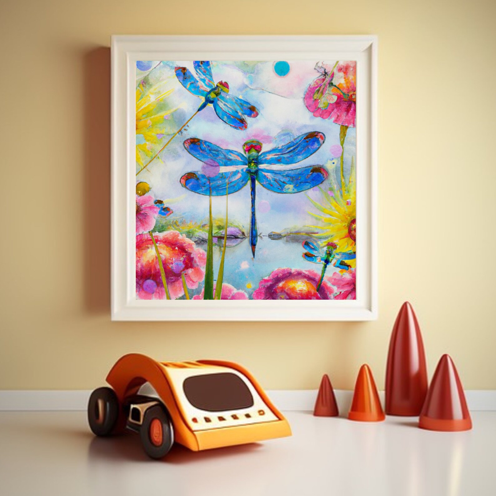 Dragonfly Digital Art Digital Print Dragonfly Wall Art Dragonfly ...