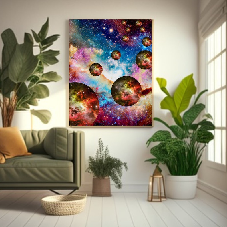 Parallel Universes Sci-fi Outer Space Celestial Nebula Cosmos Dual ...