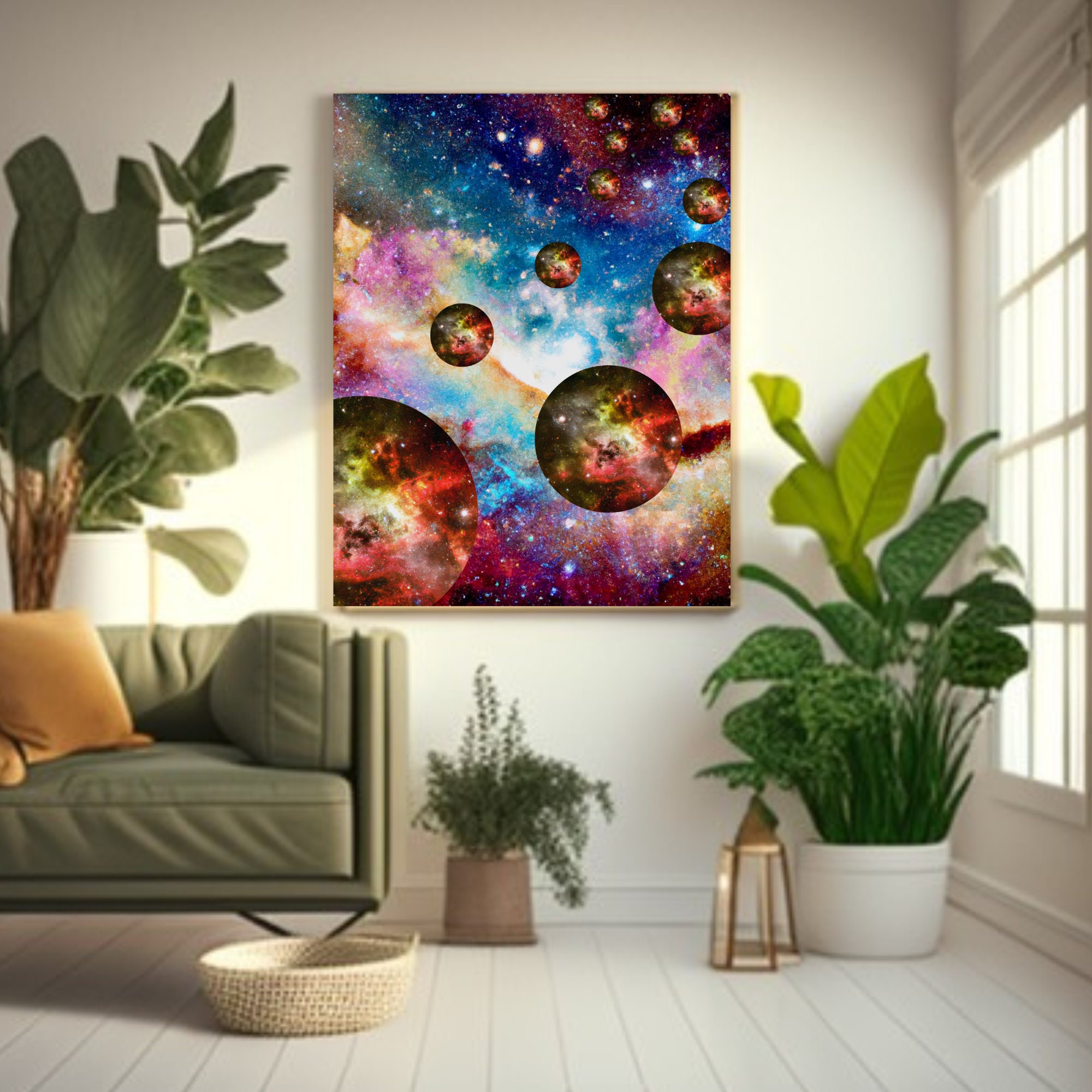 Parallel Universes Sci-fi Outer Space Celestial Nebula Cosmos Dual ...