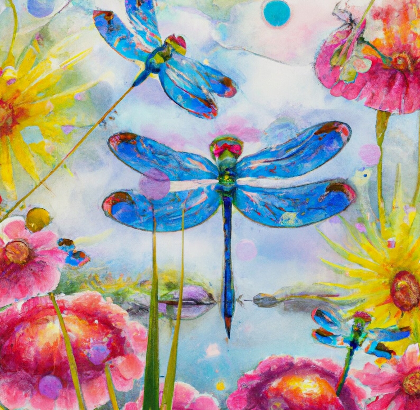 Dragonfly Digital Art Digital Print Dragonfly Wall Art Dragonfly ...