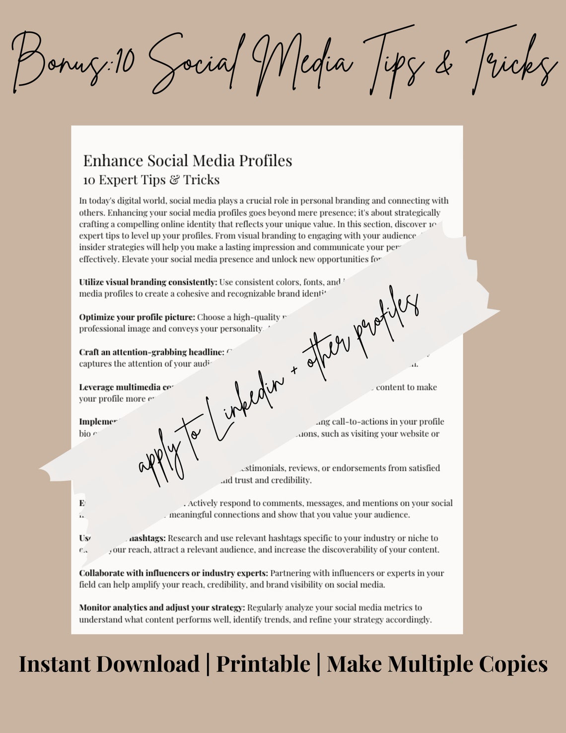 Linkedin Profile Optimization Checklist | Linkedin Howtoguide | Linkedin Strategy & Audit ...