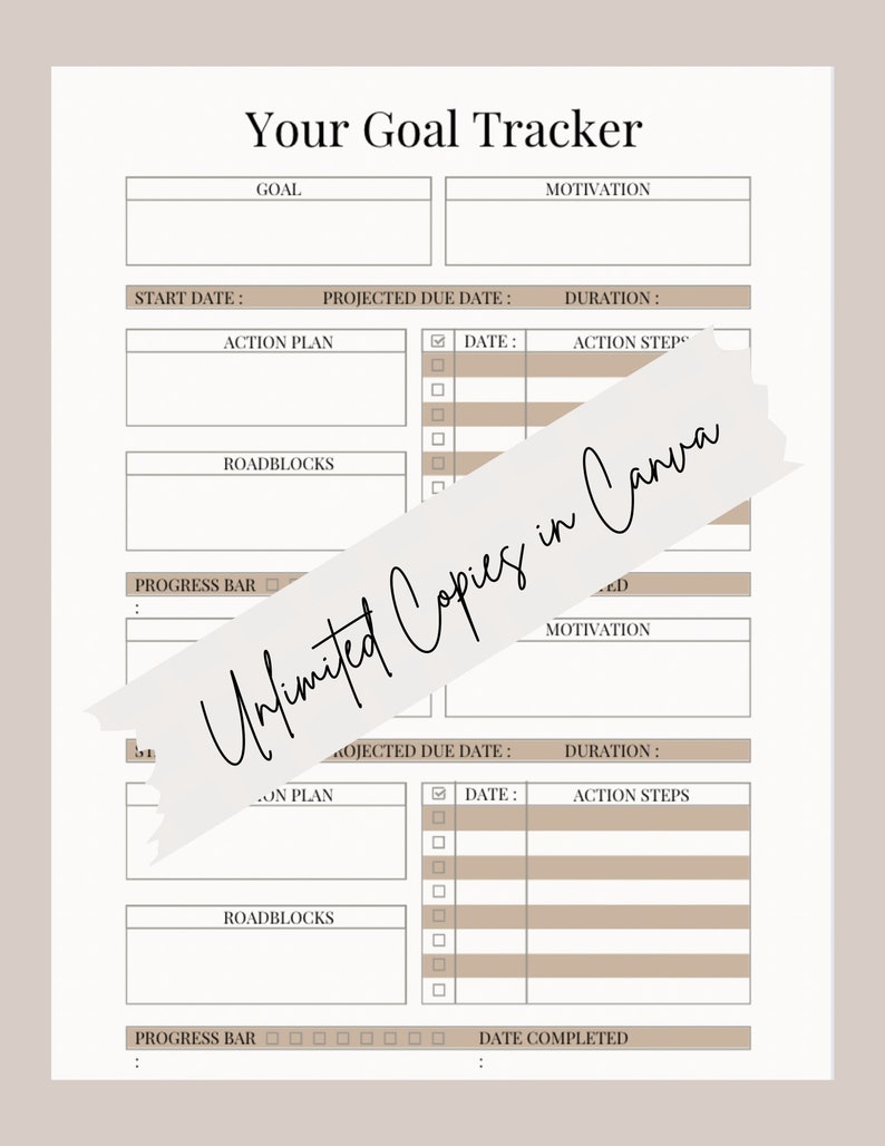 2024 Goal Setting Workbook | Career Goals | Goals Worksheet | SMART ...