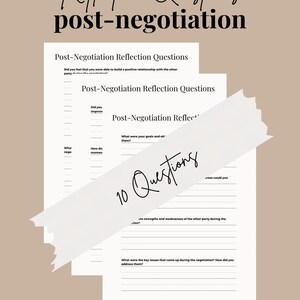 Negotiation Workbook | Scripts and Skills | Steps to Success ...