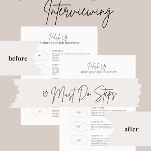 Interview Guide Bundle | Interview Steps to Success | Must Ask ...