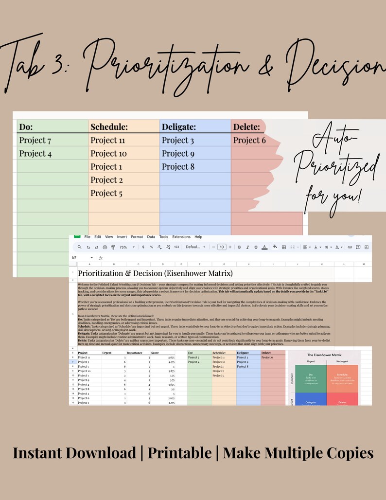Eisenhower Matrix & Prioritization | Strategic Decision Making ...