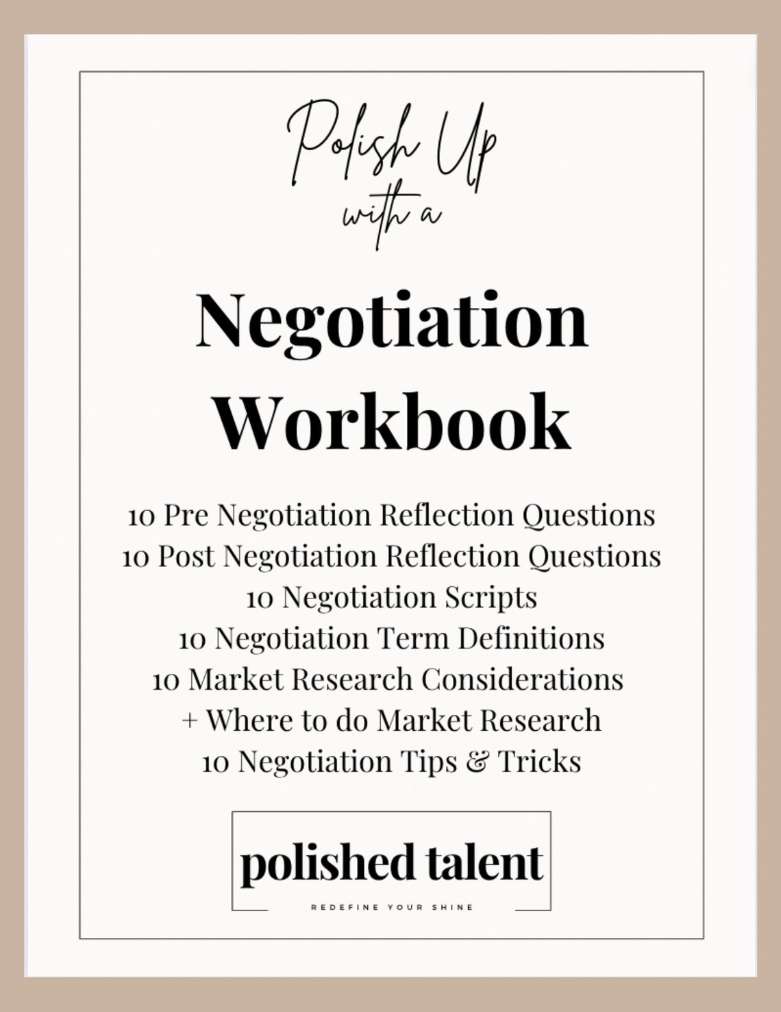Negotiation Workbook | Scripts and Skills | Steps to Success ...