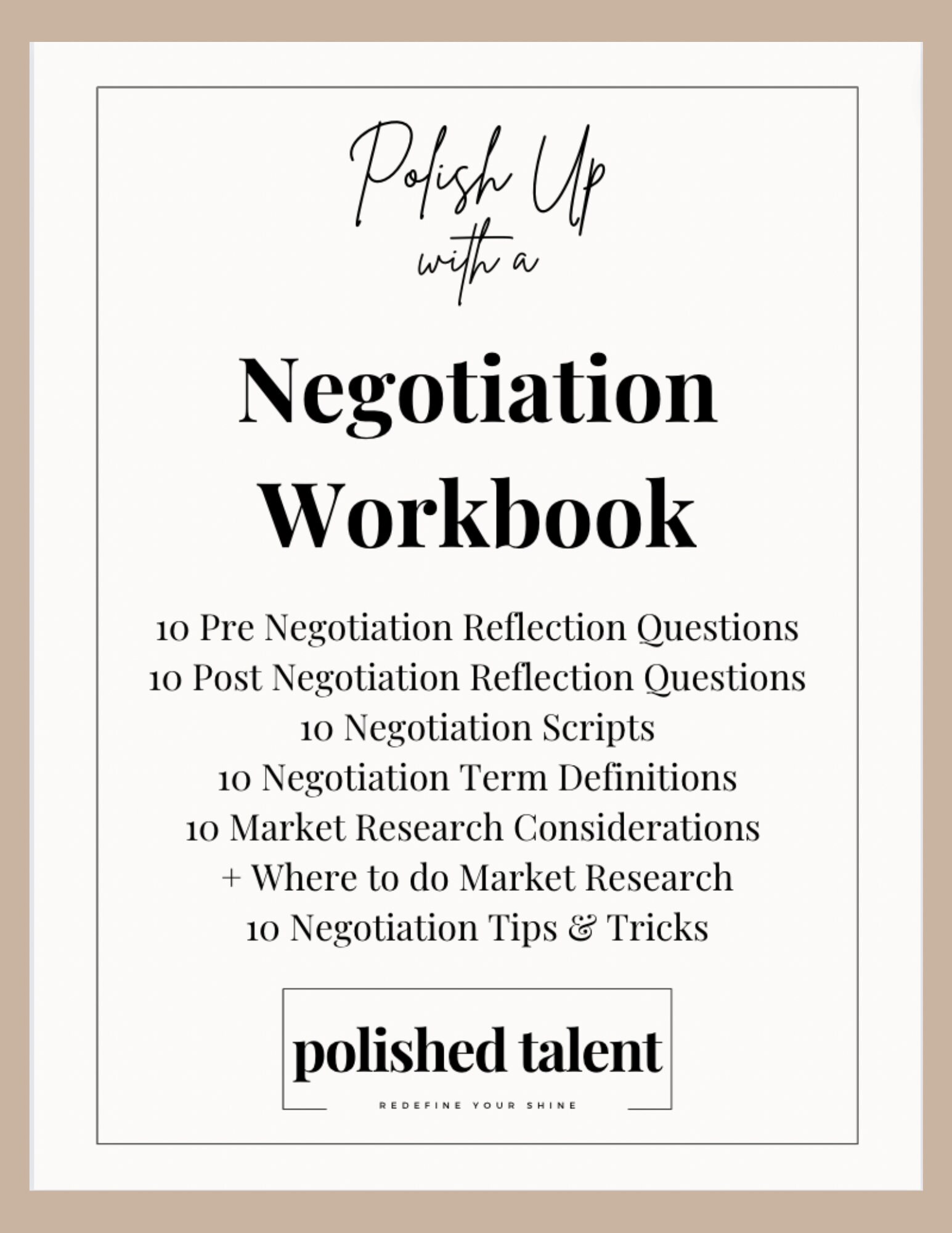Negotiation Workbook | Scripts and Skills | Steps to Success ...