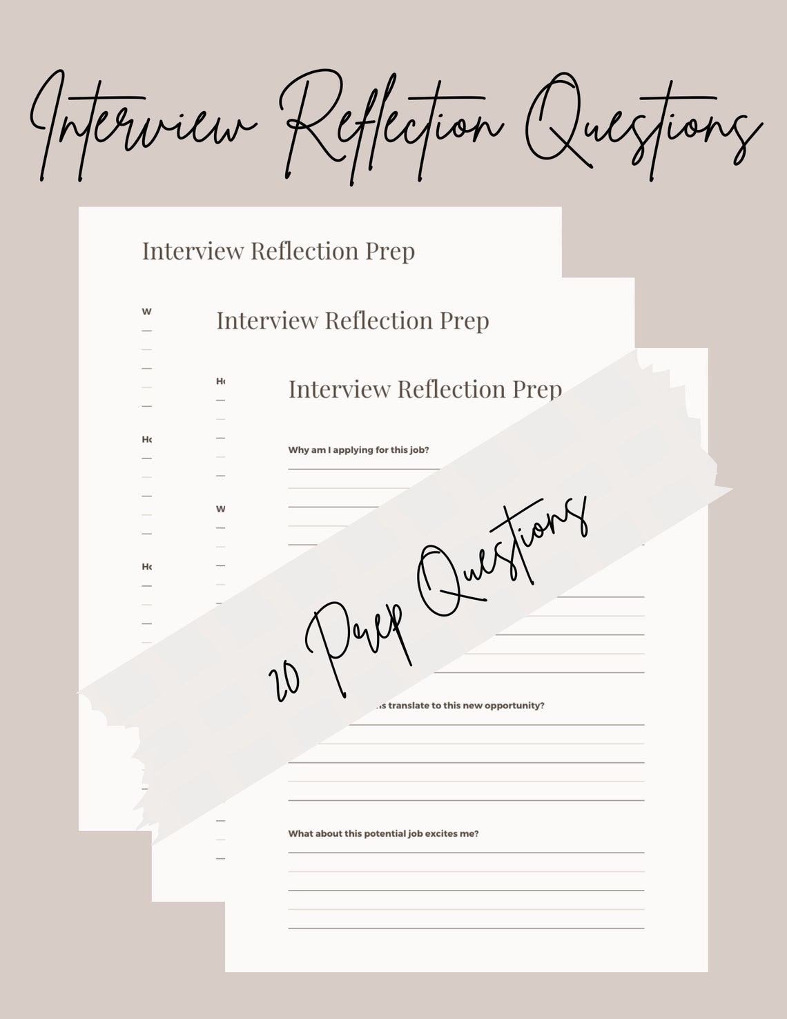 Interview Guide Bundle | Interview Steps to Success | Must Ask ...