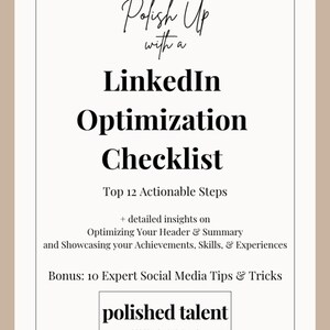 Linkedin Profile Optimization Checklist | Linkedin Howtoguide | Linkedin Strategy & Audit ...