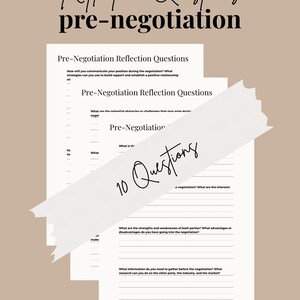 Negotiation Workbook | Scripts and Skills | Steps to Success ...