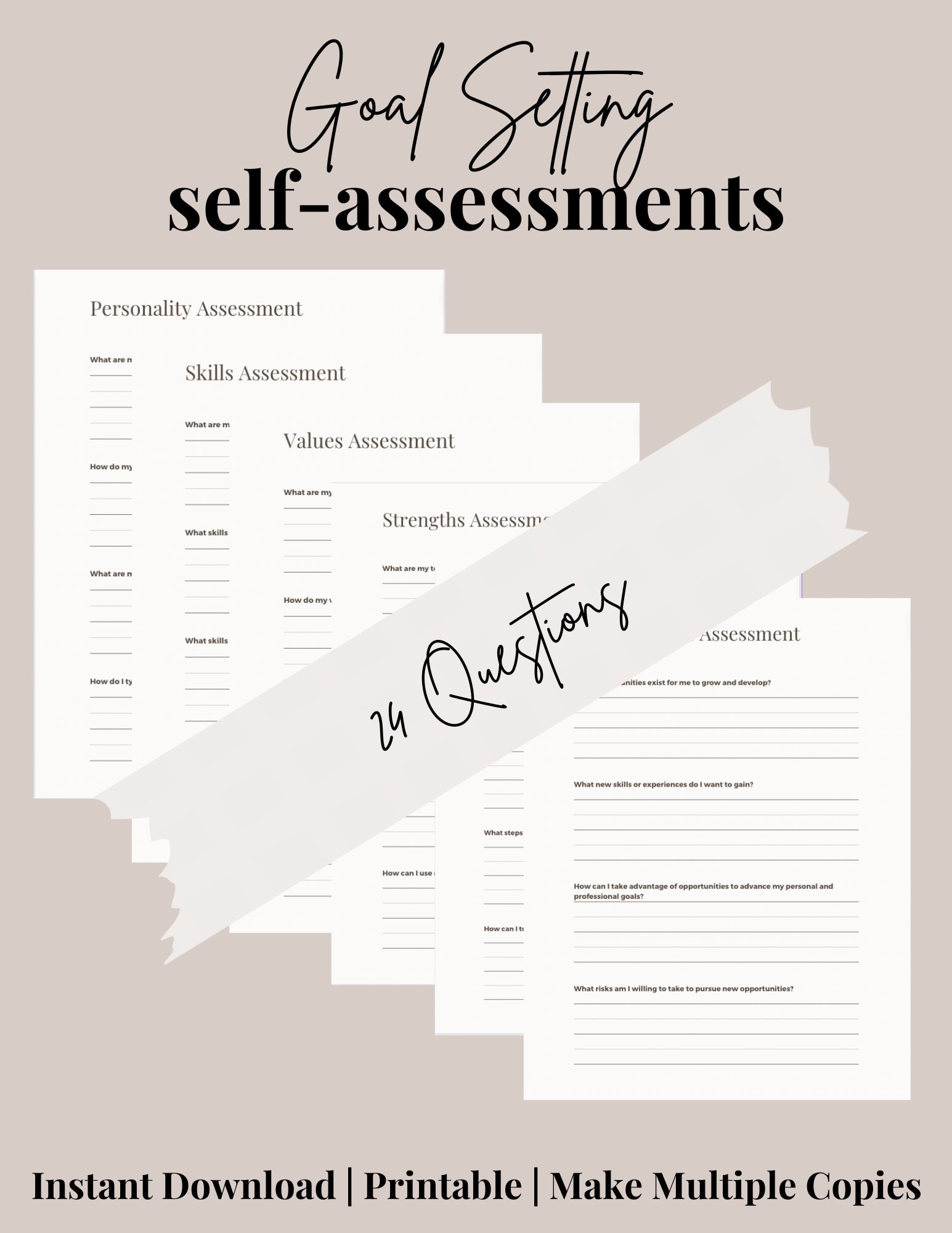 2024 Goal Setting Workbook Career Goals Goals Worksheet SMART Goal ...