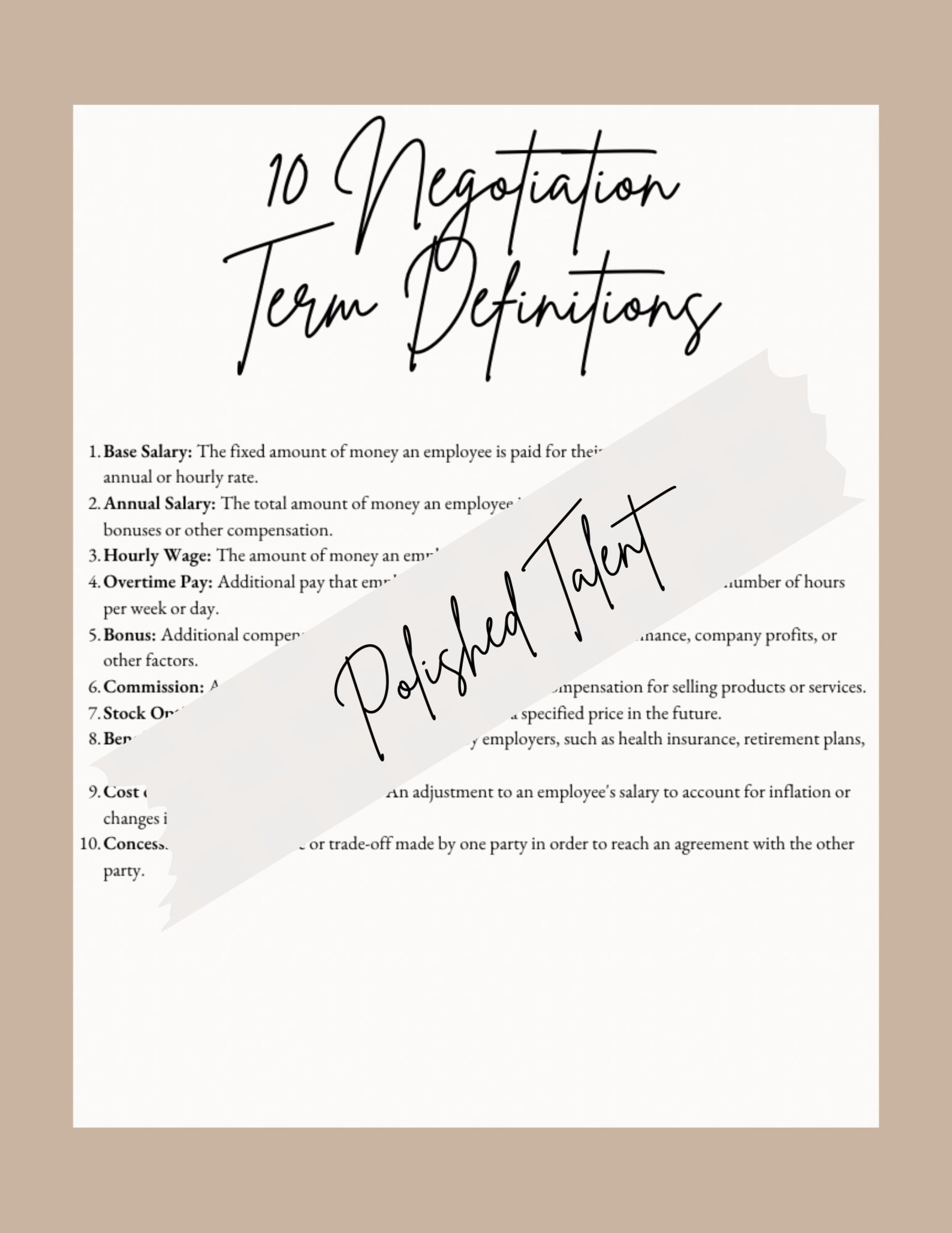 Negotiation Workbook | Scripts and Skills | Steps to Success ...