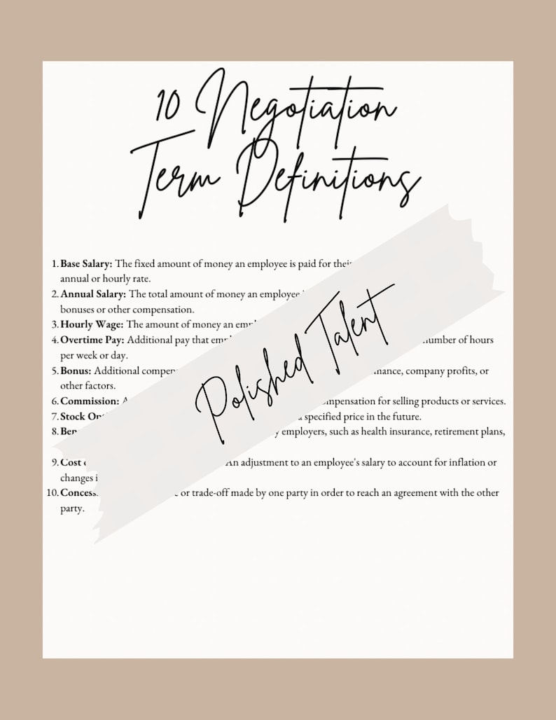 Negotiation Workbook | Scripts and Skills | Steps to Success ...