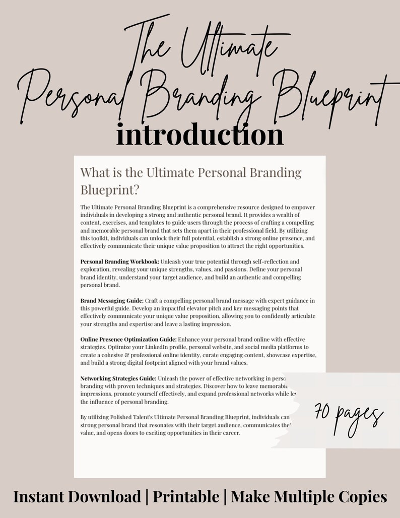 The Ultimate Personal Branding Blueprint | Brand Messaging | Online ... The Ultimate Personal Branding Blueprint | Brand Messaging | Online ...