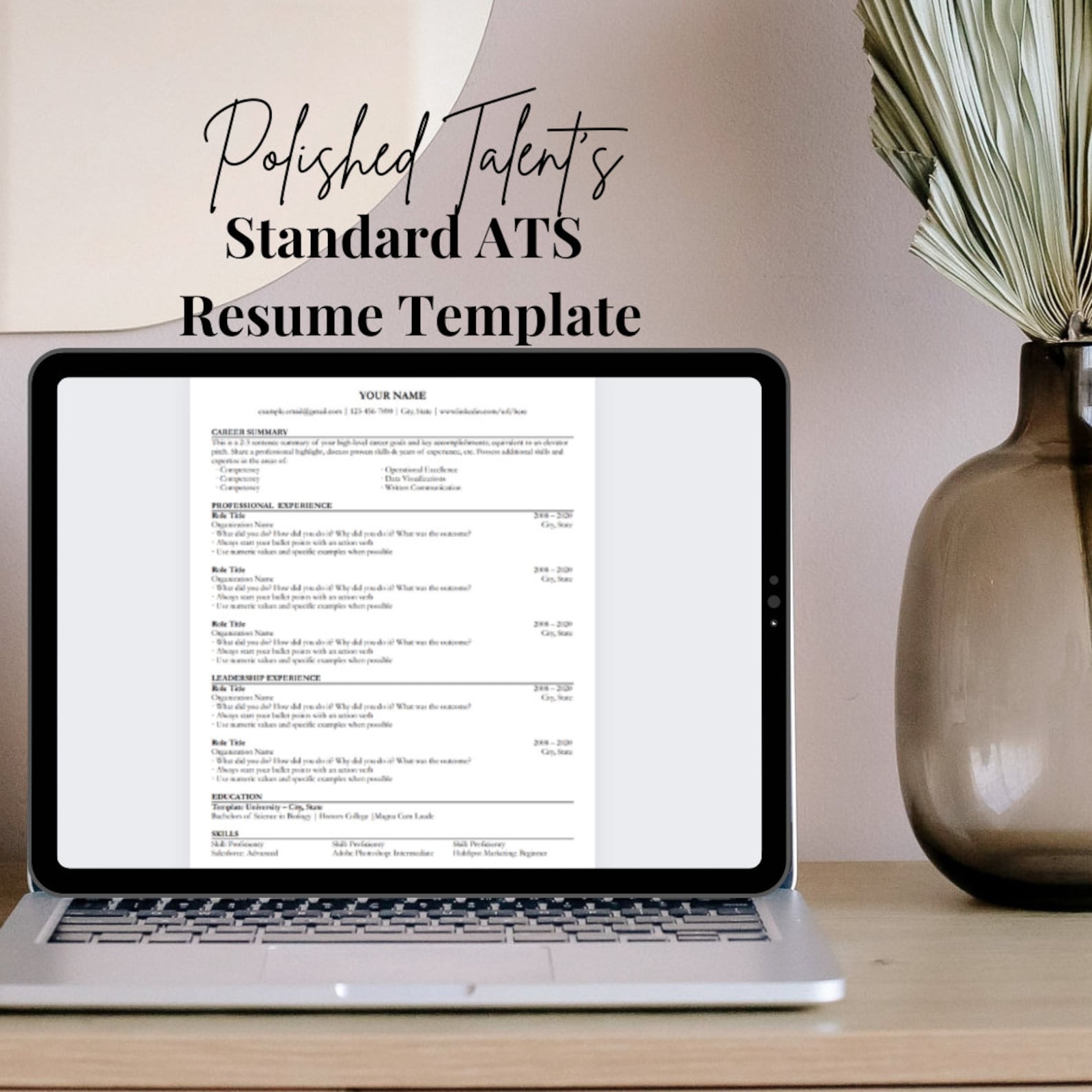 ATS Friendly Resume | Resume Template | Cover Letter Template | Google ...