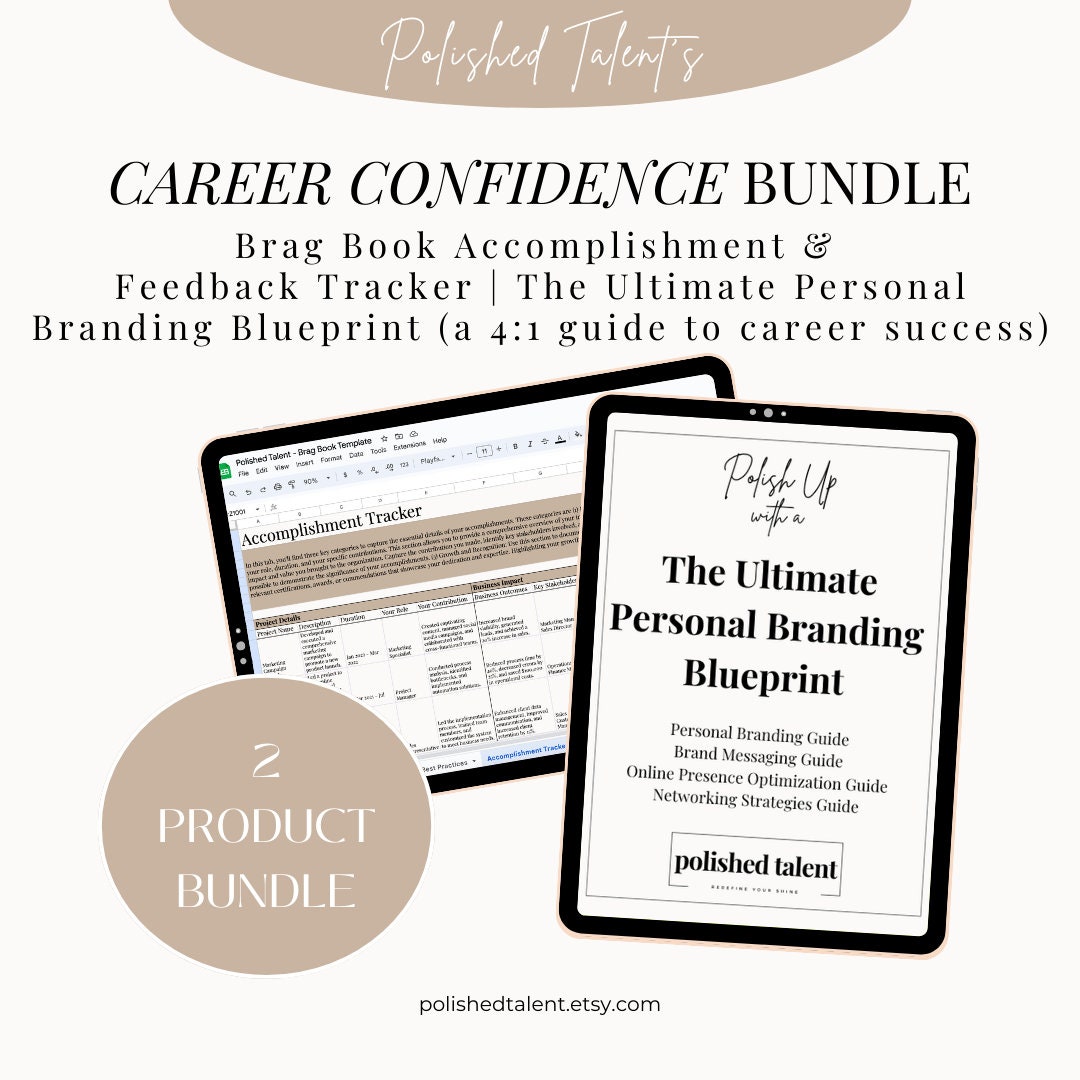 Career Confidence Bundle | Brag Book & Personal Branding (digital) - Etsy
