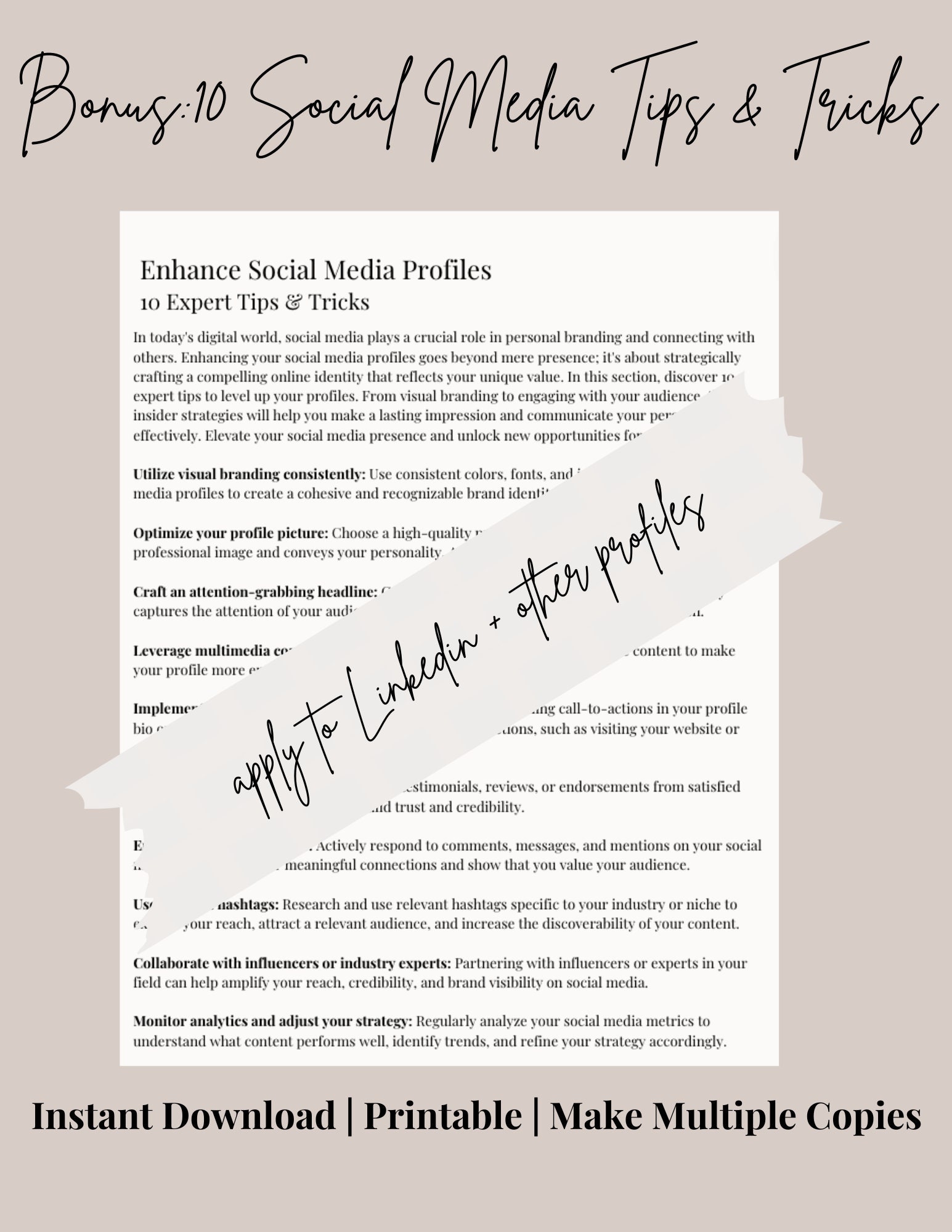 Linkedin Profile Optimization Checklist Linkedin Howto Guide Linkedin Strategy Linkedin