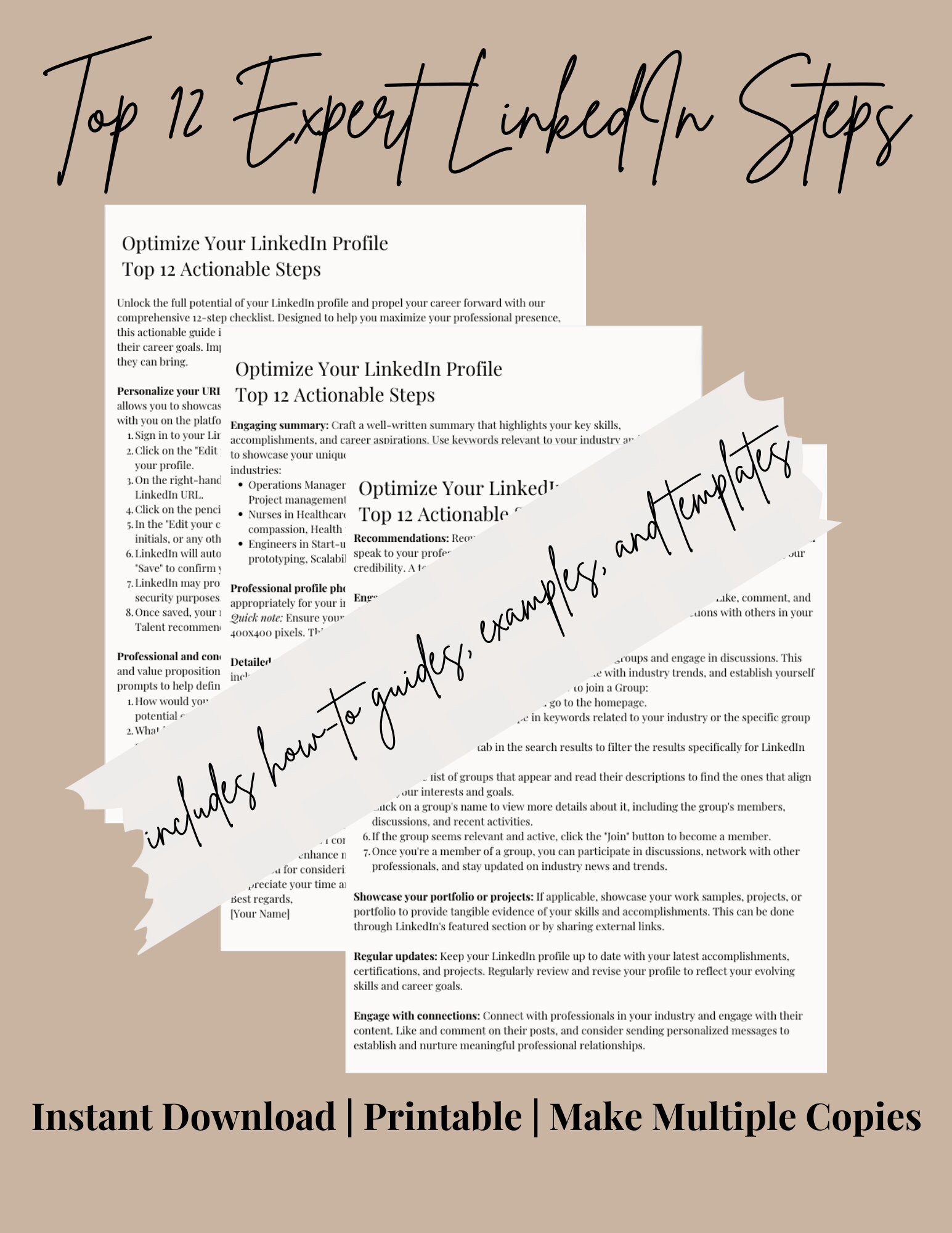 Linkedin Profile Optimization Checklist Linkedin Howtoguide Linkedin