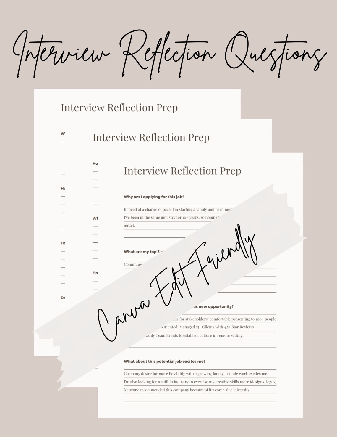 Interview Guide Bundle | Interview Steps to Success | Must Ask ...