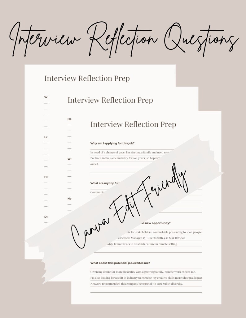 Interview Guide Bundle | Interview Steps to Success | Must Ask ...