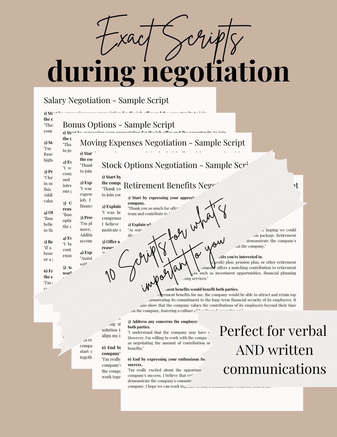 Negotiation Workbook | Scripts and Skills | Steps to Success ...